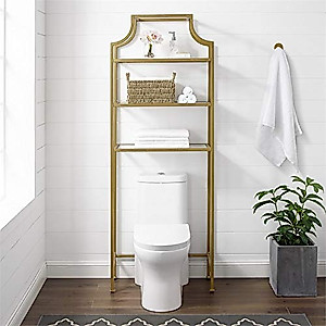 Crosley Furniture Aimee Space Saver, Gold