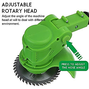 TEETSY Lawn Mower Cordless Mower Electric Mower Automatic Release Lawn Mower Garden Power Tools