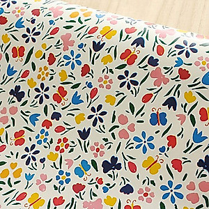 Self Adhesive Vinyl Floral Butterfly Drawer Shelf Liner Contact Paper for Kitchen Cabinets Dresser Furniture Decal17.7x78.7 Inches