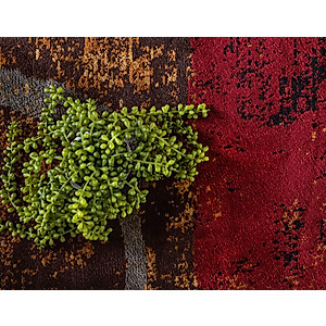 Unique Loom Barista Collection Area Rug - Kouillou (4' 1" x 6' 1" Rectangle, Multi/ Brown)