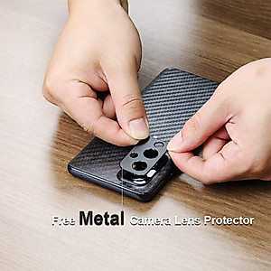 Ibywind Screen Protector For OnePlus 9 5G,with 2Pcs Tempered Glass,1Pc Camera Lens Protector,1Pc Backing Carbon Fiber Film [Fingerprint Reader,Easy to install]