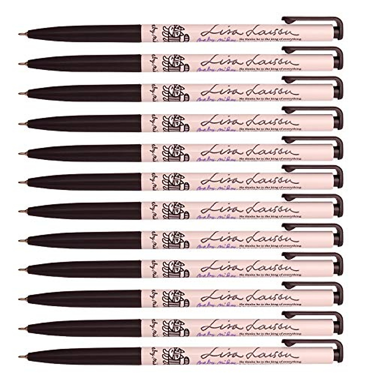 Xeno Baby Mikey 0.38 Mm Slim Ball Point Pen Box of 12 (Black)