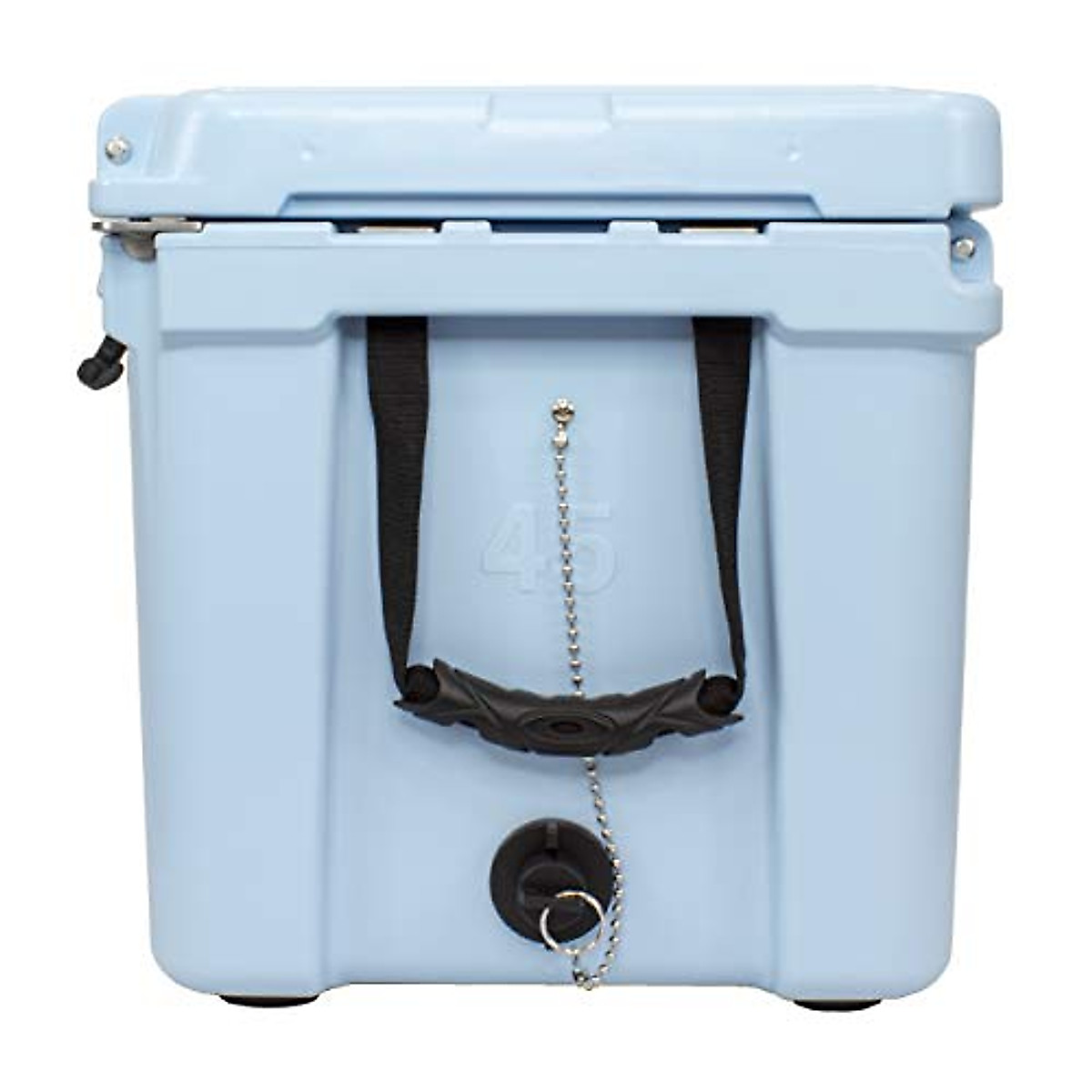Frosted Frog Light Blue 45 Quart Ice Chest Heavy Duty High Performance Roto-Molded Commercial Grade Insulated Cooler