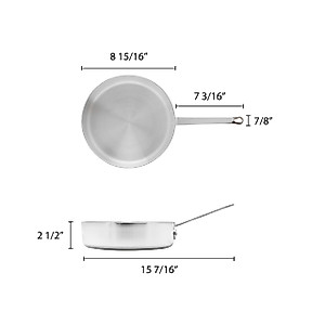 Thunder Group 2 Quart Saute Pan