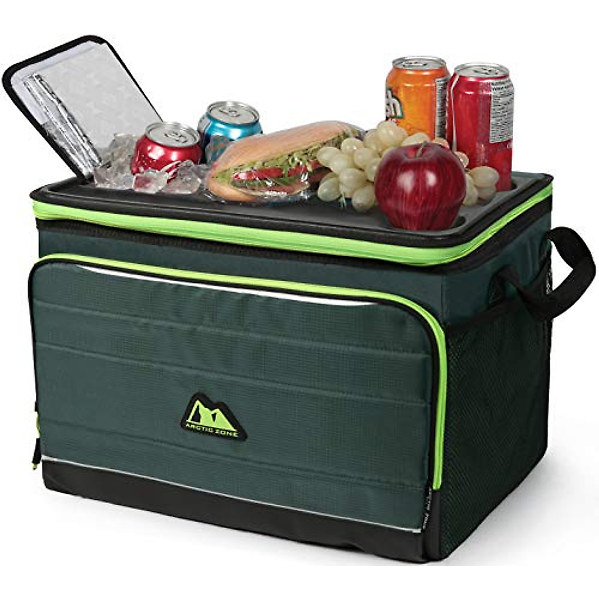 Arctic Zone 50 Can Ultimate Tabletop Cooler, Green, (L x W x H”) 17 x 11.75 x 11
