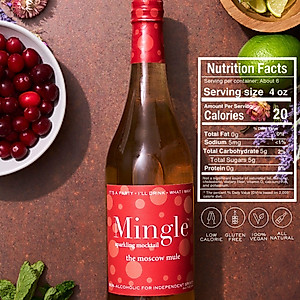 Mingle Mocktails Non Alcoholic Cocktails - 750ml Bottles (Various Flavors, 5 Bottle Pack)