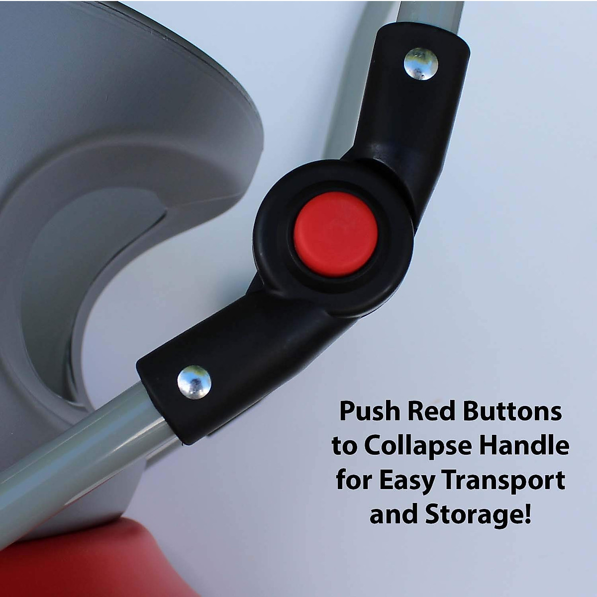 Flexible Flyer Portable Snow Stroller Baby Sled. Toddler Boggan Infant Sleigh, red, 33 x 14 x 17 inches