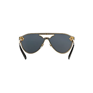 Versace Woman Sunglasses Gold Frame, Dark Grey Lenses, 0MM