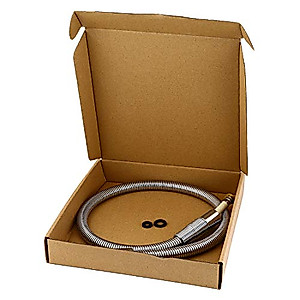 MaxSen Pre-rinse Sprayer Hose Stainless Steel Hose 38"(960mm) for Faucet Replacement Kit Brass Dish Spray Hose For Commercial Kitchen Sink Faucet