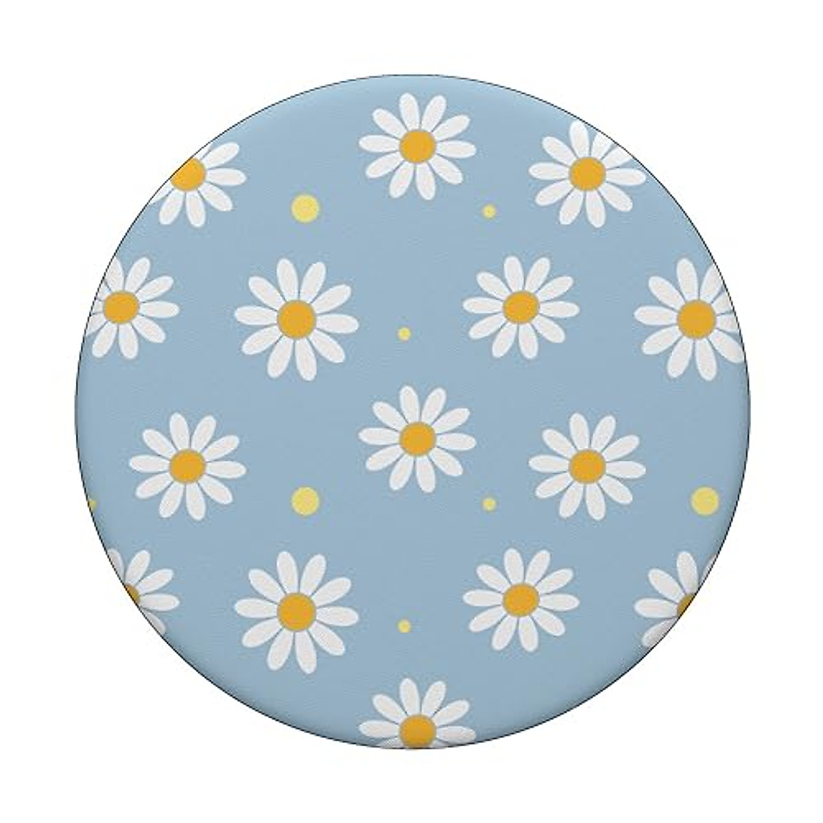 Light Blue Pastel White Daisy Flower Cute Pastel Aesthetic PopSockets Standard PopGrip