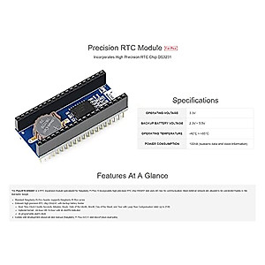 Waveshare Precision RTC Module for Raspberry Pi Pico Incorporates High Precision RTC Chip