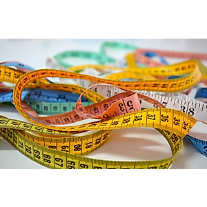 4 Pack Soft Tape Measure Double Scale body sewing Flexible Ruler for Weight Loss Medical Body Measurement Sewing Tailor Craft Vinyl Ruler, Has Centimetre Scale on Reverse Side 60-inch