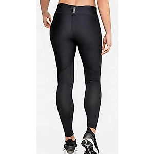 Under Armour UA HeatGear Women's Black Pink Mileage Full Length Compression Legging Active Pant (as1, Alpha, l, Regular, Regular)