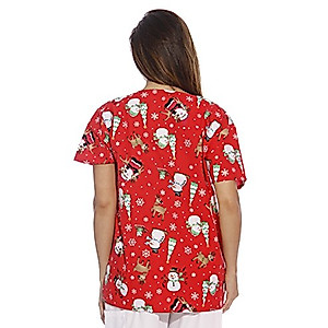 Just Love 216VG-1-M Women's Scrub Tops/Holiday Scrubs/Nursing Scrubs