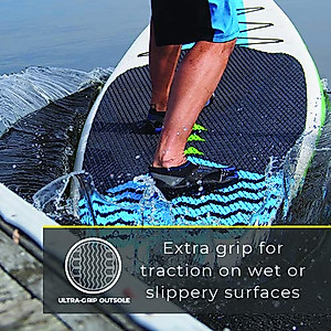 Body Glove Men's 3T Barefoot Cinch Water Shoe, Black/Indigo, 9