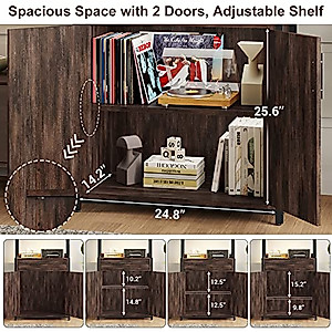 AOGLLATI Bookshelf and Bookcase, Bookshelf Organizer with 5-Tier Storage Rack, Industrial Wood Bookcase, Rustic Free Standing Bookshelves Metal Frame Display Rack for Living Room, Bedroom, Home Office