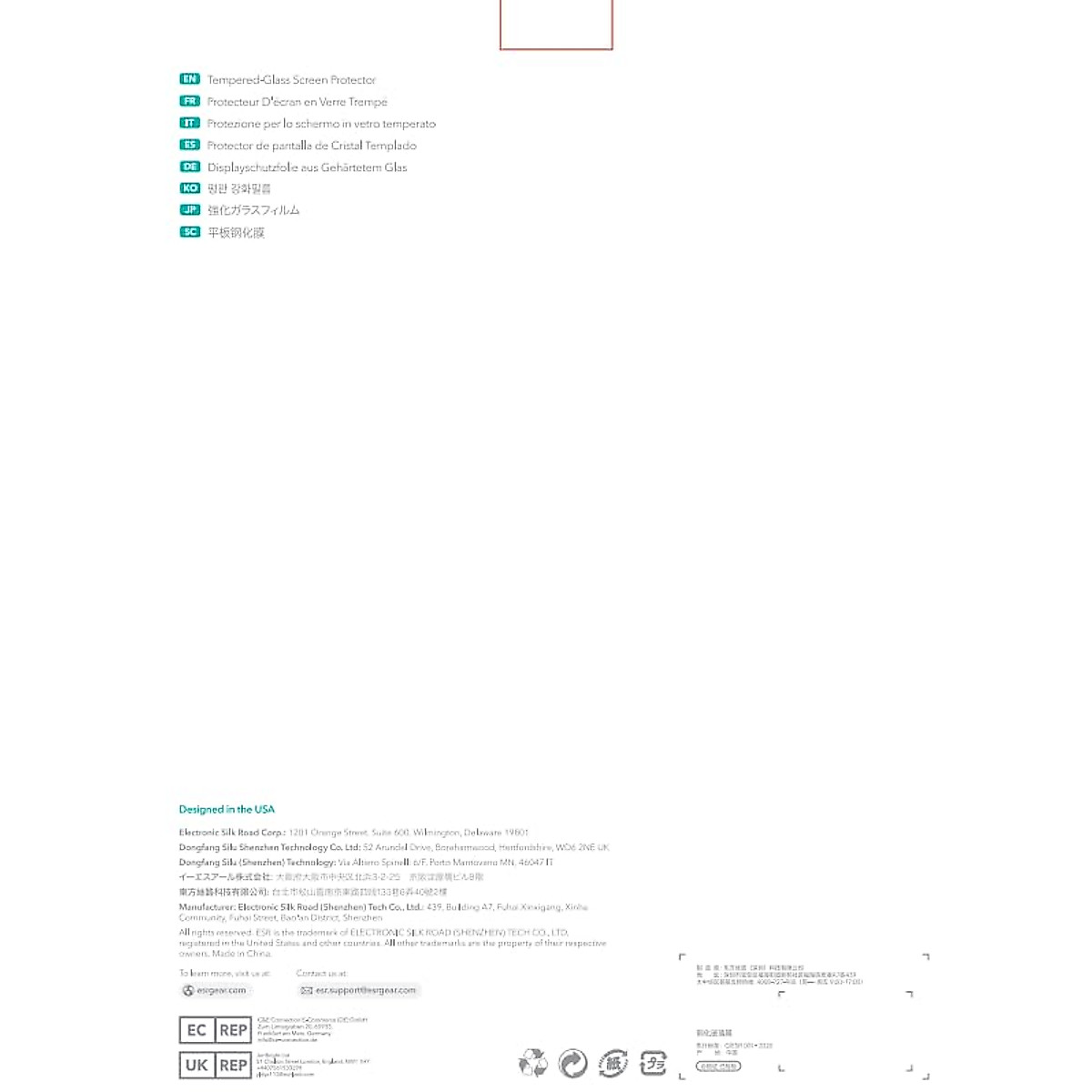 ESR Screen Protector for iPad Pro 11 Inch (2022/2021/2020, 4th Gen/3rd Gen/2nd Gen) with Camera Lens Protector, Tempered-Glass Film, Fingerprint and Scratch Resistant, Face ID Compatible, 2 Pack