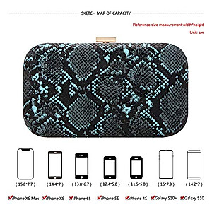 Fawziya Evening Bags And Clutches For Women Snakeskin Clutch-Green