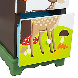 Fantasy Fields - Enchanted Woodland Hand Crafted Kids Storage Cabinet with 5 Drawers