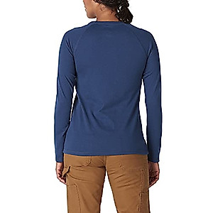 Dickies Women's Long Sleeve Cooling Temp-iQ Performance T-Shirt, Dynamic Navy, XL