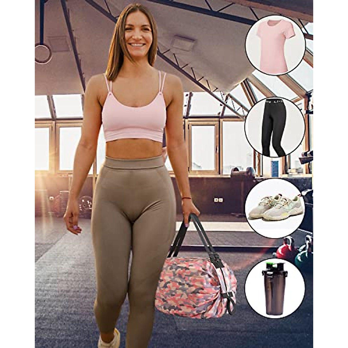 WEIBYEDAN Reusable Grocery Bags,Foldable Portable Shopping Bags,Large Capacity Picnic camping bag Tote Bag