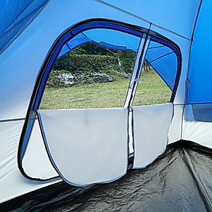 Tahoe Trails Camping Tent, 5 Person Weatherproof Dome Tent with Roomy Interior, Rainfly, Carry Bag, Easy Setup Outdoor Family Tent for Backyard Sleepovers Hunting Hiking and Mountaineering Travel