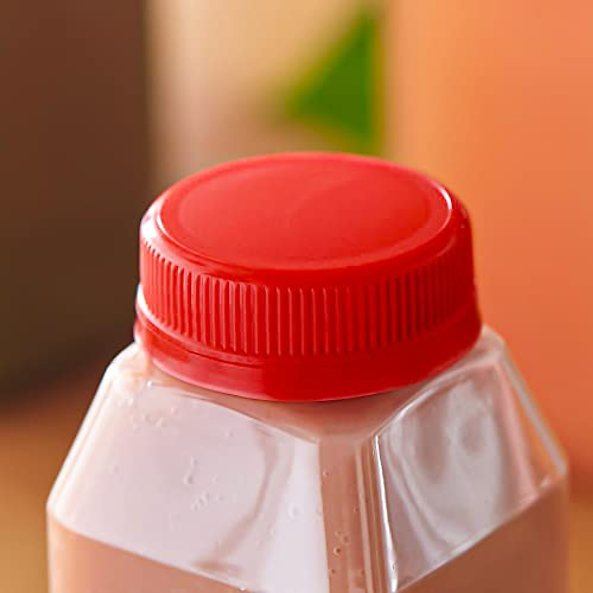 Lakesstory Bottle Caps Tamper Seal Lids Cap for Bottle Screw Cap Bottle Plastic Bottle Caps Juice Bottles Cap (pack of 25, red)