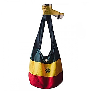 Hippie Crossbody Cotton Bag Thai Top Zip Hobo Sling Bag Handmade Hipster Messenger Shoulder Bag