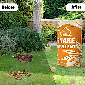 Pufado Snake Repellent for Yard Powerful, Keep Snake Away Repellent for Outdoors, Snake Repellant for Outdoors Pet Safe, Yard Snake Out Repellant, Snake Deterrent Indoor and Home Effectively-8 Pack