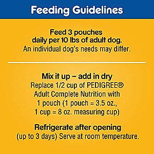 PEDIGREE CHOICE CUTS IN GRAVY Adult Soft Wet Dog Food Pack ( Variety: Beef, Chicken, Filet), 3.5 Oz - 30 Count (Pack of 1)