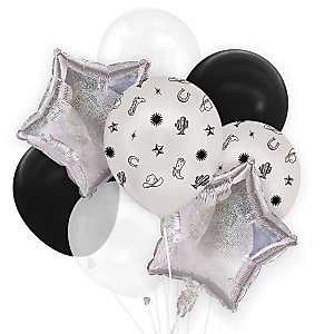 xo, Fetti Party Western Balloon Set | 20 pcs | Printed Rodeo Bachelorette Decorations, Ranch Birthday Party Decor, Cowgirl Photo Backdrop, Cowboy Kids Bday Supplies