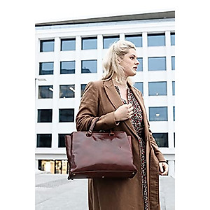 Time Resistance Leather Handbag Top Handle Bag Purse for Women