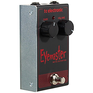 TC Electronic EYEMASTER METAL DISTORTION Skull-Pounding Metal Distortion Pedal with 2-Knob Interface for Insane Gain