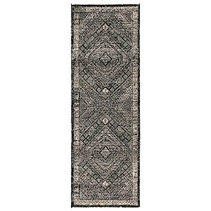 Mohawk Home Branley Transitional Geometric Ornamental Gray 1' 11" x 10' Area Rug Perfect for Living Room, Dining Room, Office
