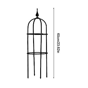 Durable Home Climbing Plant Support Black 20 X 60cm White Natural U-Hoops Durble External Rose Trellis Plants Stand