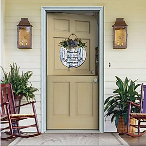 Sokomurg Baby Sleeping Sign for Front Door 11Inch Please Don't Ring The Doorbell Baby Is Sleeping Packages Can Be Left On Doorstep Thank You Round Wooden Door Hanger for Baby Room Nursery Front Door Door Knob Decor