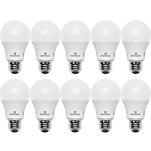 GREAT EAGLE LIGHTING CORPORATION A19 LED Light Bulb, 12W (75W Equivalent), UL Listed, 2700K (Warm White), 1050 Lumens, Non-dimmable, Standard Replacement (10 Pack)
