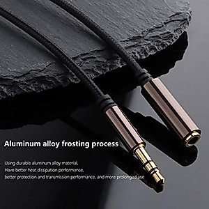 Pasow Headphone Extension Cable 3.5mm Male to Female Stereo Audio Extension Adapter Cable (6FT, Coffee)