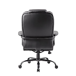 Boss Office Products Heavy Duty Executive Chair with 350lbs Weight Capacity in Black