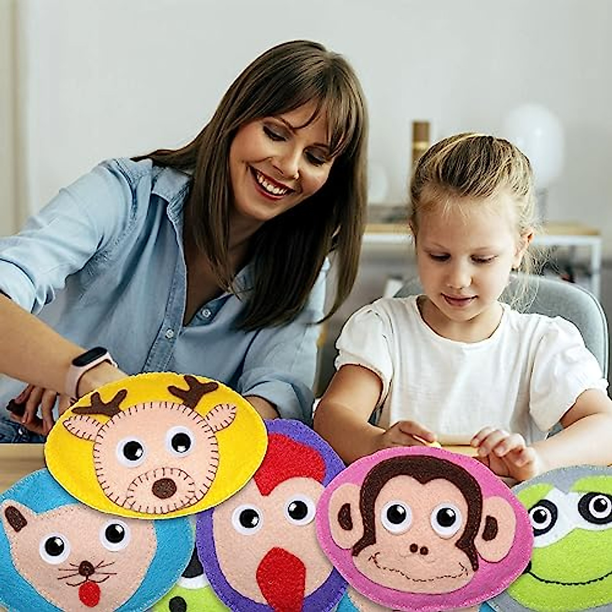 1000 Pcs Craft Eyes Self Adhesive Craft Stickers Wiggle Googly Eyes Comes in Black and White and VariousSizes Googly Eyes for Crafts DIY Crafts Decoration (6/8/10/12mm)