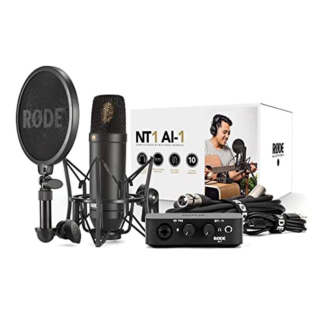 Rode Complete Studio Kit with the NT1 and Ai-1, Black