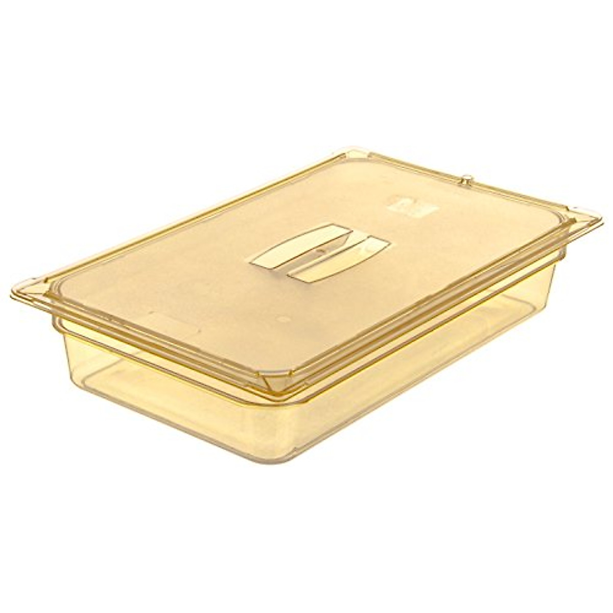 Carlisle FoodService Products 10410U13 StorPlus High Heat Universal Handled Food Pan Lid, Full Size, Amber