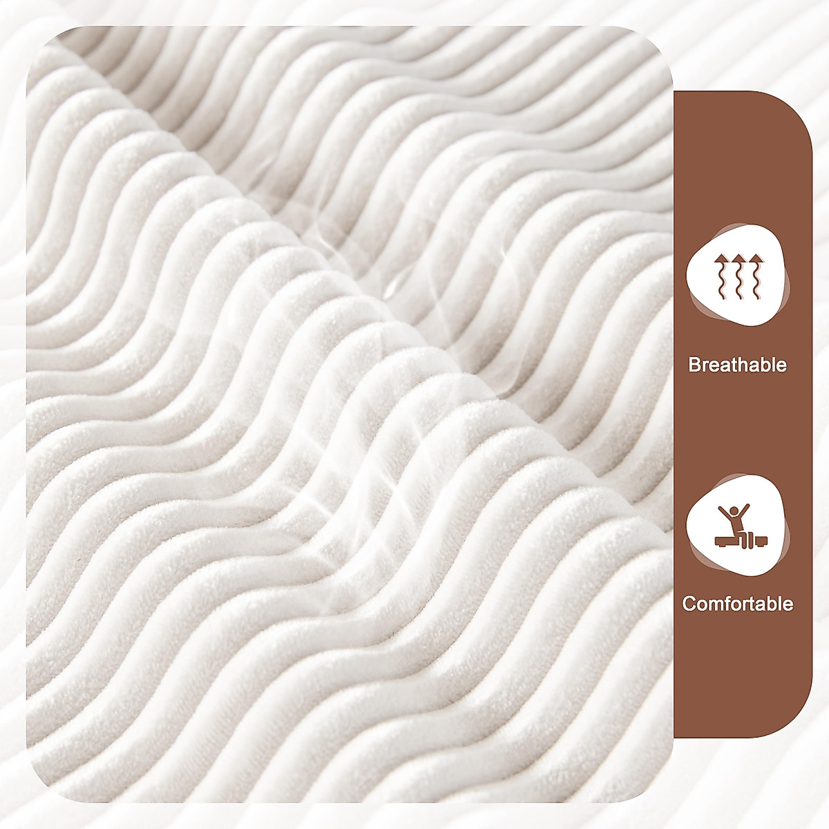 Howjoe 58.3" Comfy Deep Seat Oversized Chaise Lounge Indoor for Living Room, Solid Wood Sleeper Reclining Chair with Thickened Cushions Widened Armrests for Bedroom, Lounge Chair with Ottoman, Beige