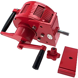 Vixen Horns Air Raid Hand Crank Siren, Loud Heavy Duty Tornado Siren with Rail Stand, Fire Air-raid Alarm, Warning Construction Air Horn VXS-1200MBR