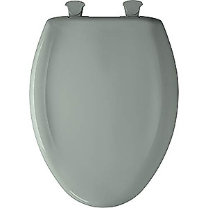 Bemis 1200SLOWT 455 Toilet Seat will Slow Close, Never Loosen and Easily Remove, ELONGATED, Plastic, Seafoam