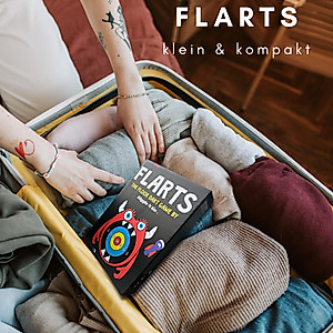 Giggle N Go Outdoor Games for Kids, Adults & Family - The Original Flarts Floor and Yard Darts Game with Inflatable Pins, Lawn Pegs and Mat - Monster Theme, Easter Basket Stuffers Gifts for Kids