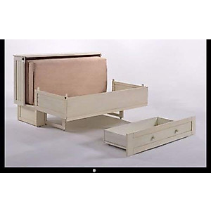 Night & Day Furniture Daisy Murphy Cabinet Memory Gel Foam Tri Fold Mattress, Queen, Butter Cream