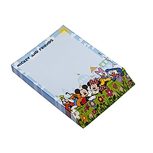 Disney Blue Mickey and Gang Deluxe Memo Pad Novelty Multi-colored, 3"