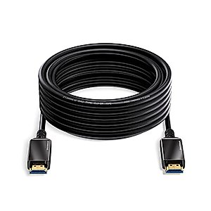 Maxonar 8K Fiber Optic HDMI Cable 50FT [Certified] Ultra HD High Speed HDMI 2.1 Cable, 8K60 4K120 144Hz, 48Gbps CL3 HDCP 2.2&2.3 eARC HDR Dolby for PS5/Xbox Series X/Apple TV 4K, Roku/Samsung/Sony TV