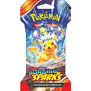 Pokemon TCG Surging Spark – Single Booster Pack – Pack Art May Vary - 10 Cards